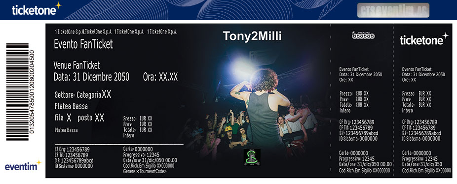 Tony 2Milli Tickets - TicketOne
