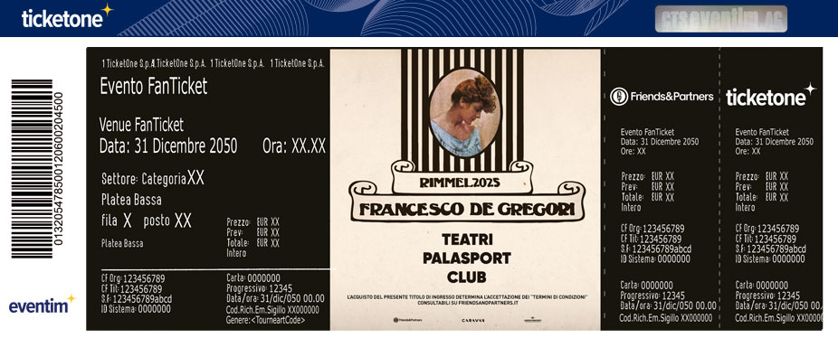 Francesco De Gregori Tickets - TicketOne