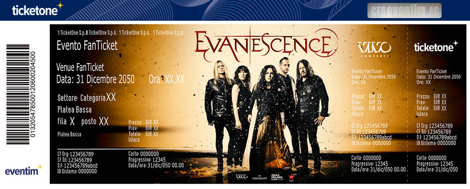 Evanescence Tickets - TicketOne