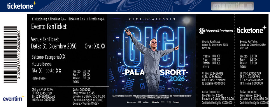 Gigi D'Alessio Tickets - TicketOne