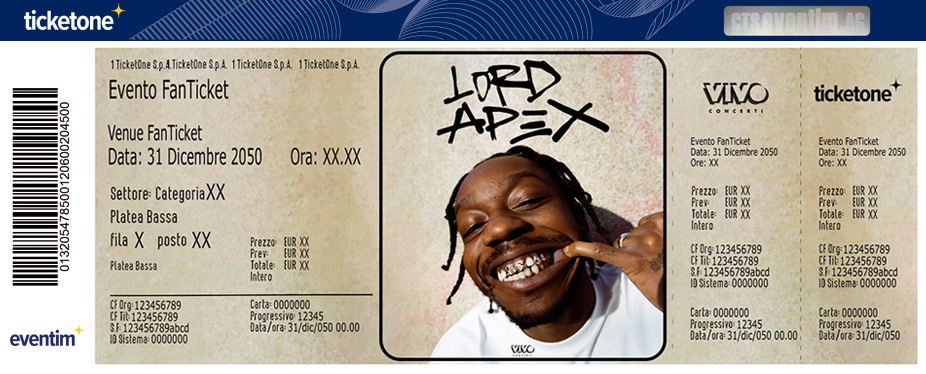 Lord Apex Tickets - TicketOne