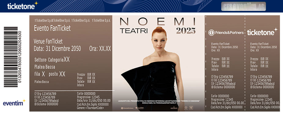 Noemi Tickets - TicketOne
