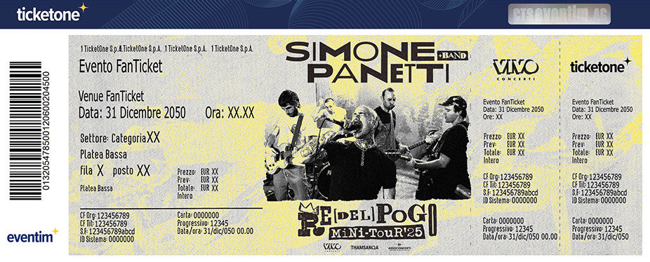Simone Panetti Tickets - TicketOne