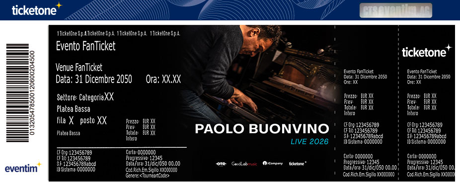 Paolo Buonvino Tickets - TicketOne