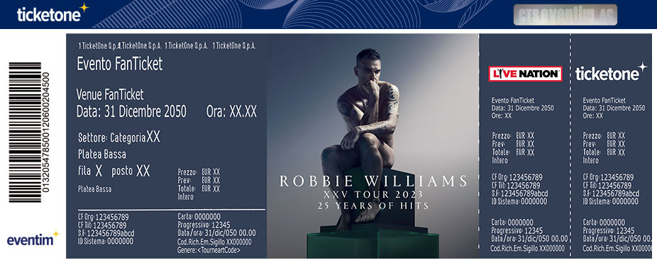 Robbie Williams Tickets - TicketOne