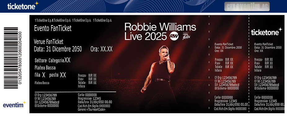 Robbie Williams Tickets - TicketOne