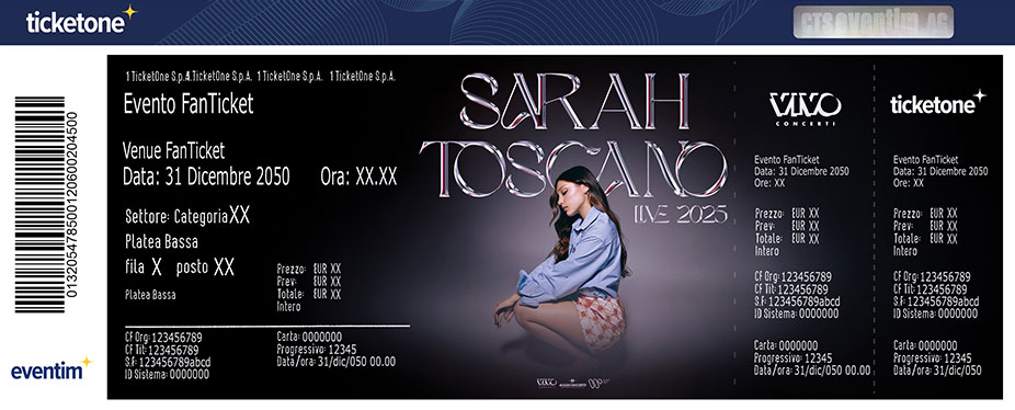 Sarah Tickets - TicketOne