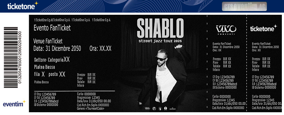 Shablo Tickets - TicketOne