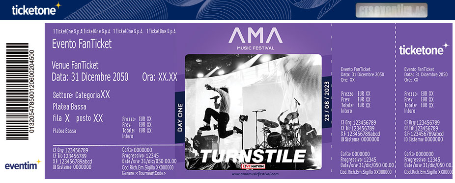 Turnstile Tickets - TicketOne